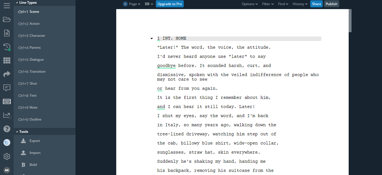 Best Screenwriting Software