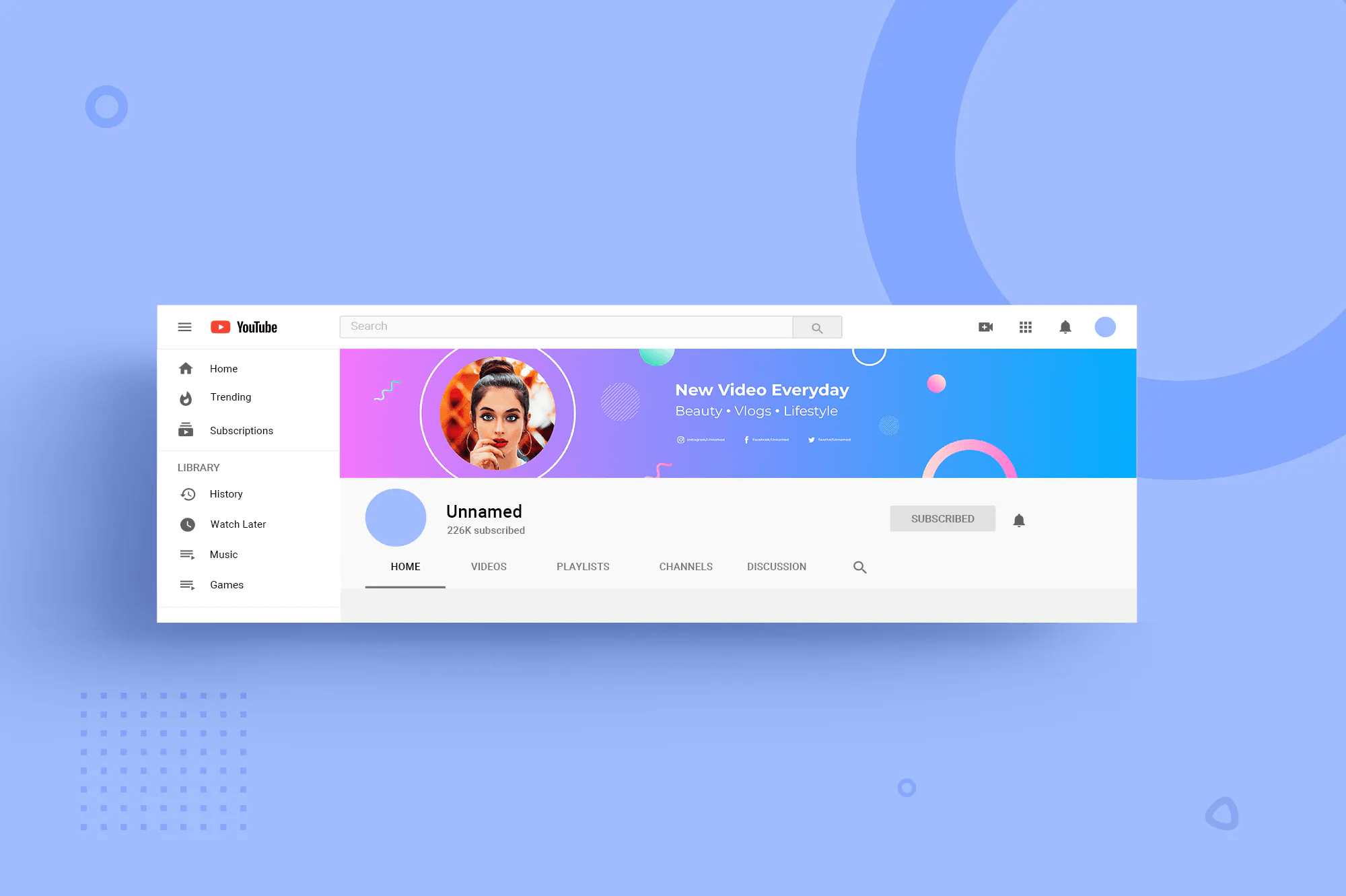 YouTube Banner Templates, Examples, And Ideas