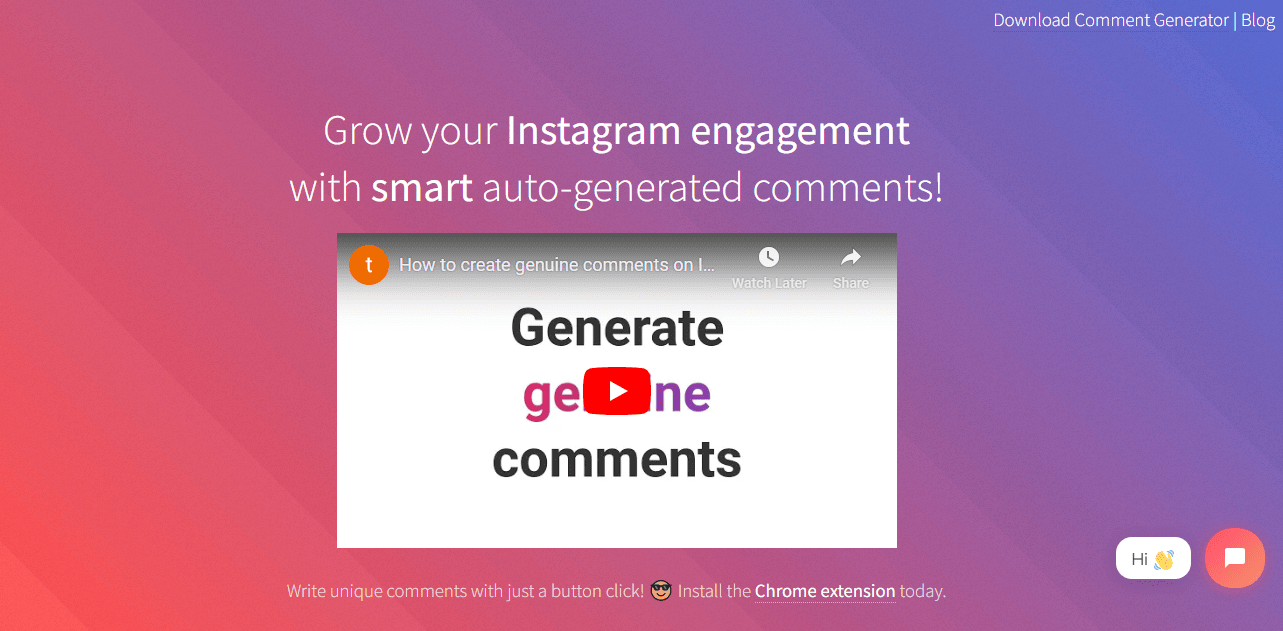 Comment Generator - AI For Creators Marketplace